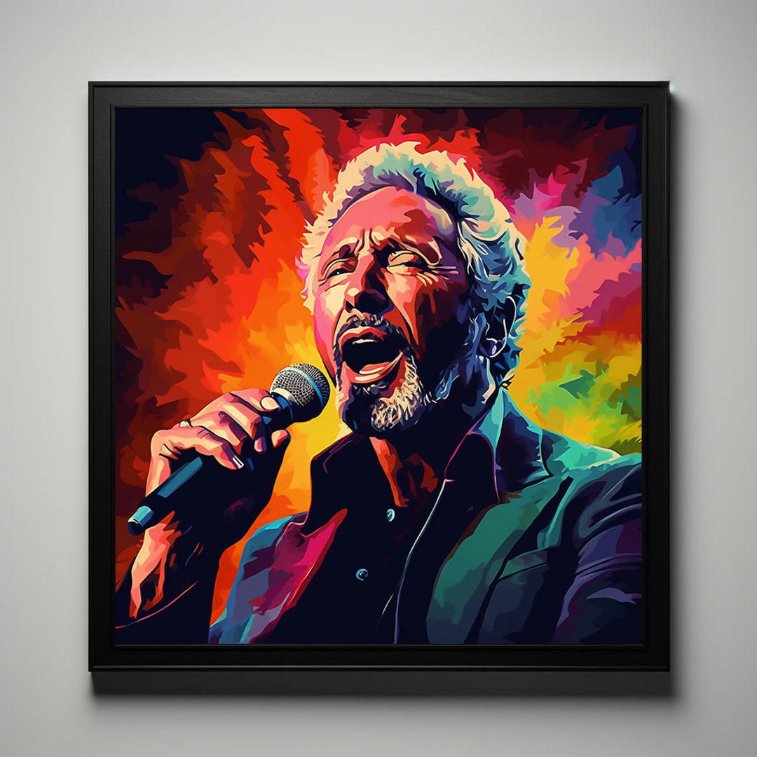 Tom Jones Print Legendary Art Wall Art Music Portrait Singer Multiple ...