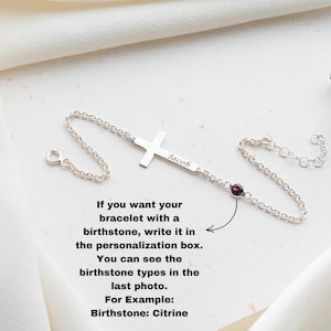 Cross Name Bracelet 14K Gold Cross Bracelet With Name Custom Cross ...