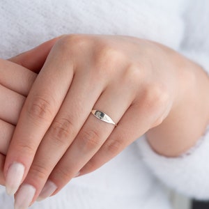 Custom Birth Flower Ring Personalized Birth Month Flower Ring Dainty ...