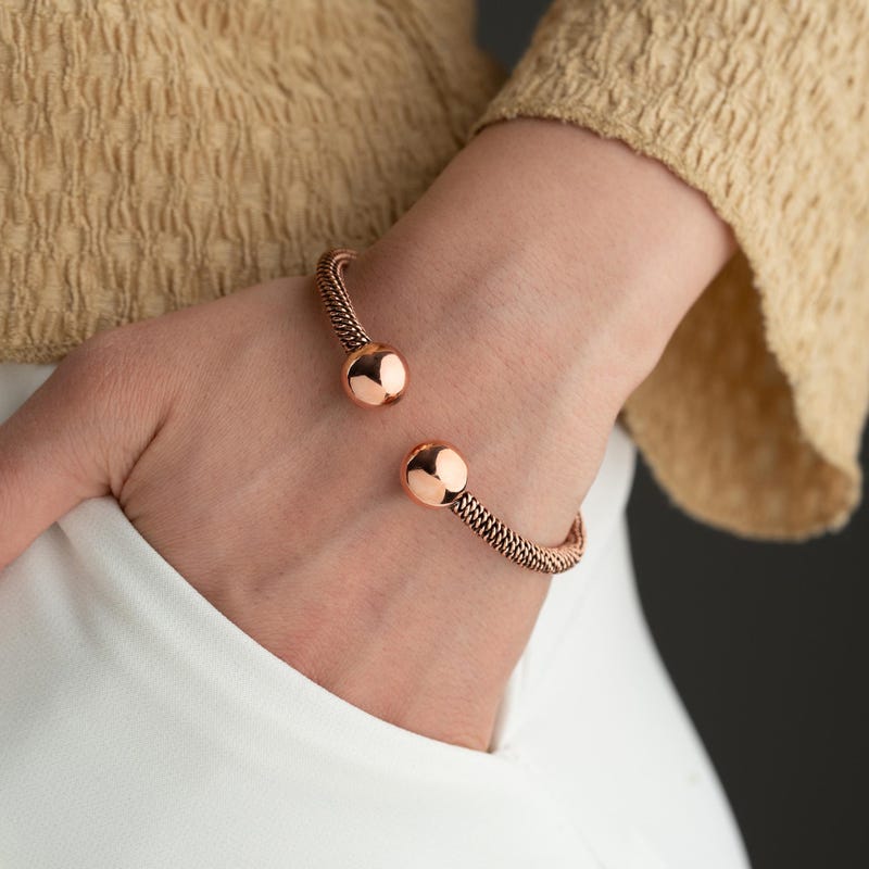 Copper Cuff Spiral Bracelet - Etsy