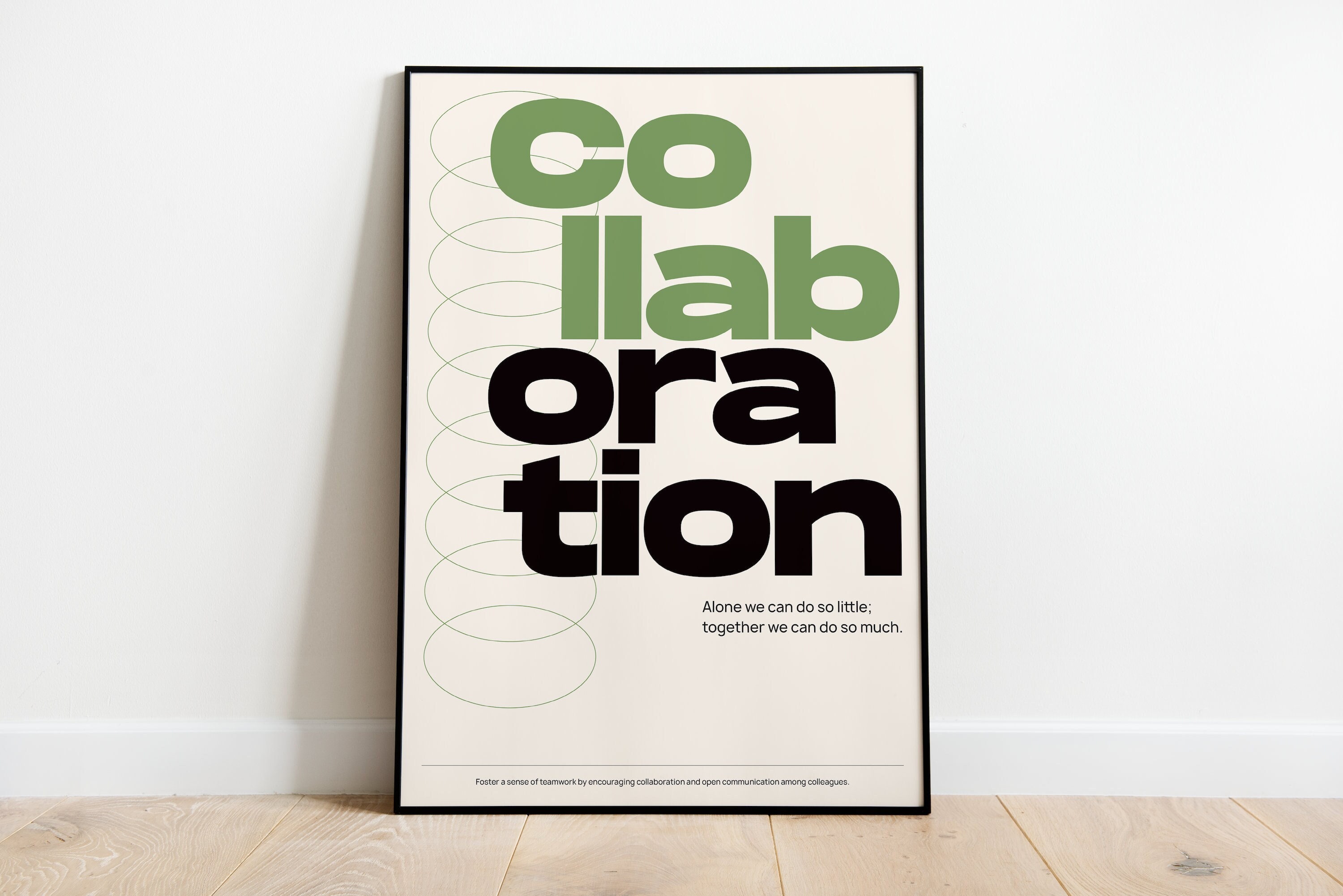 Digital Poster on Collaboration - Etsy