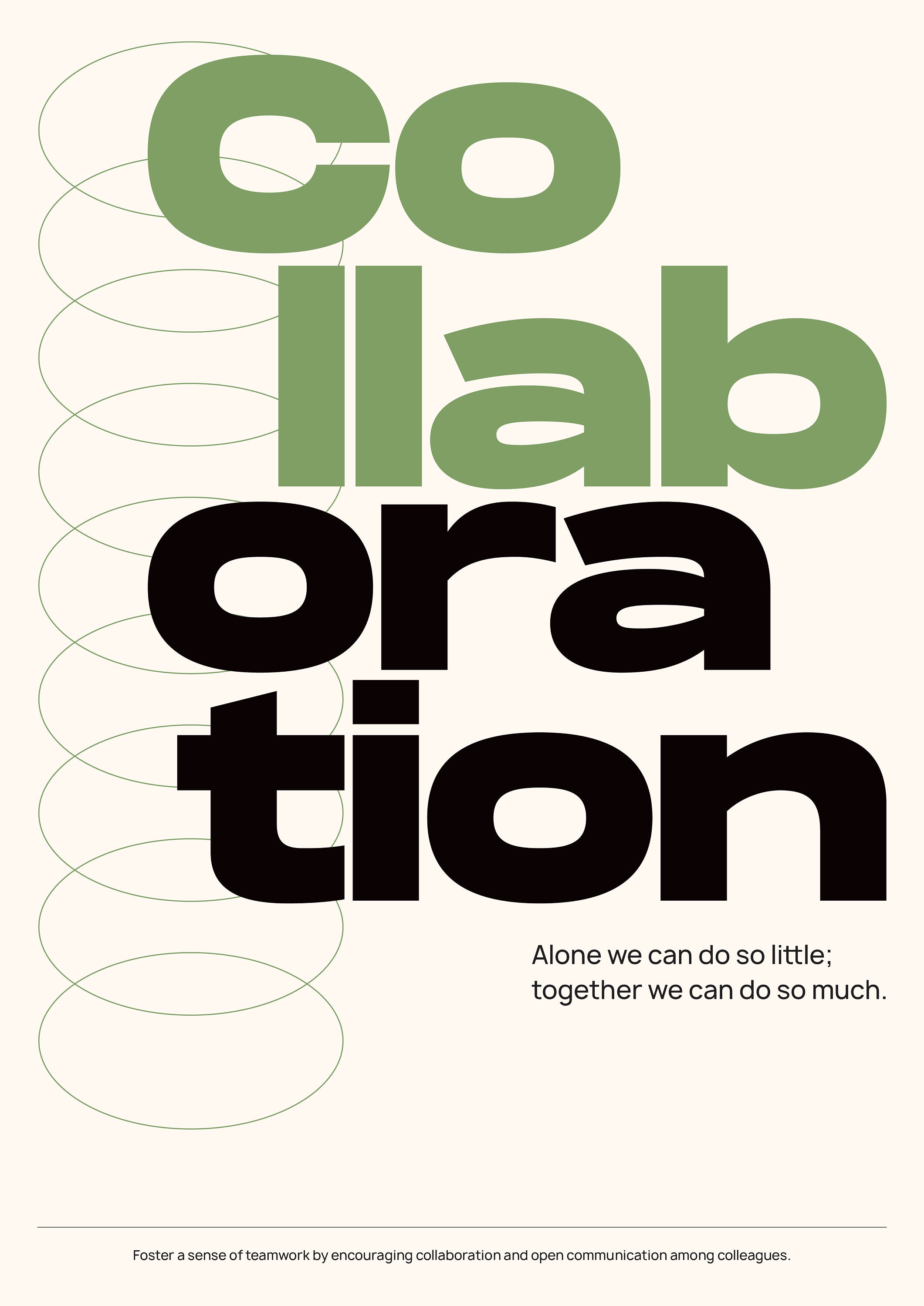 Digital Poster on Collaboration - Etsy