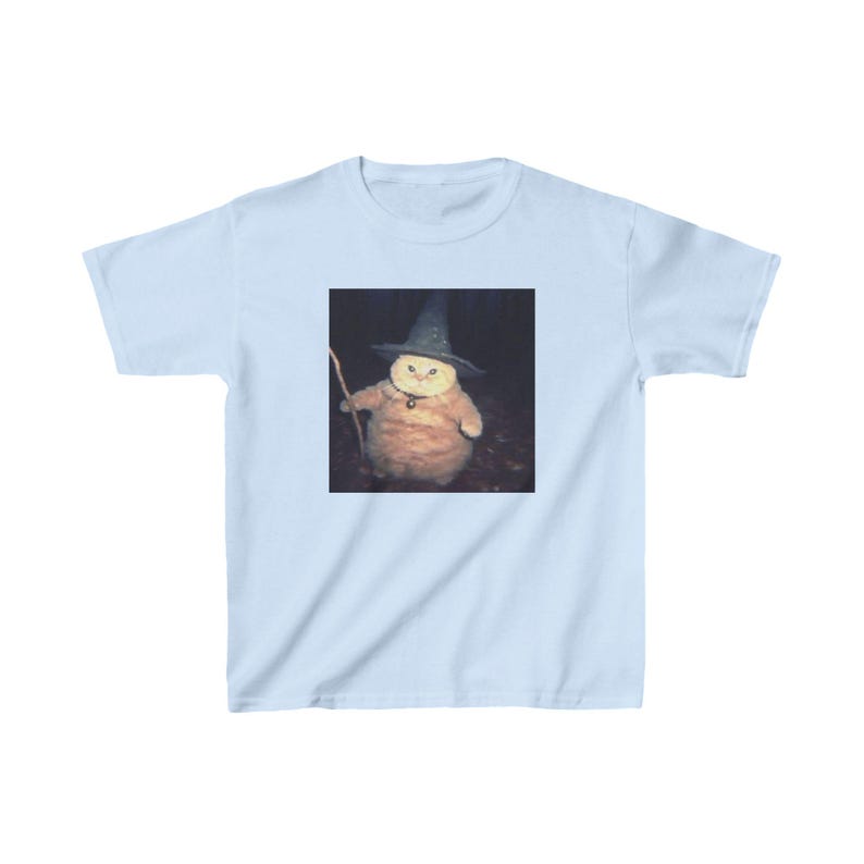 Cheeseball the Wizard Cat Kids Shirt, Halloween Kids T-shirt, Cat Kids ...