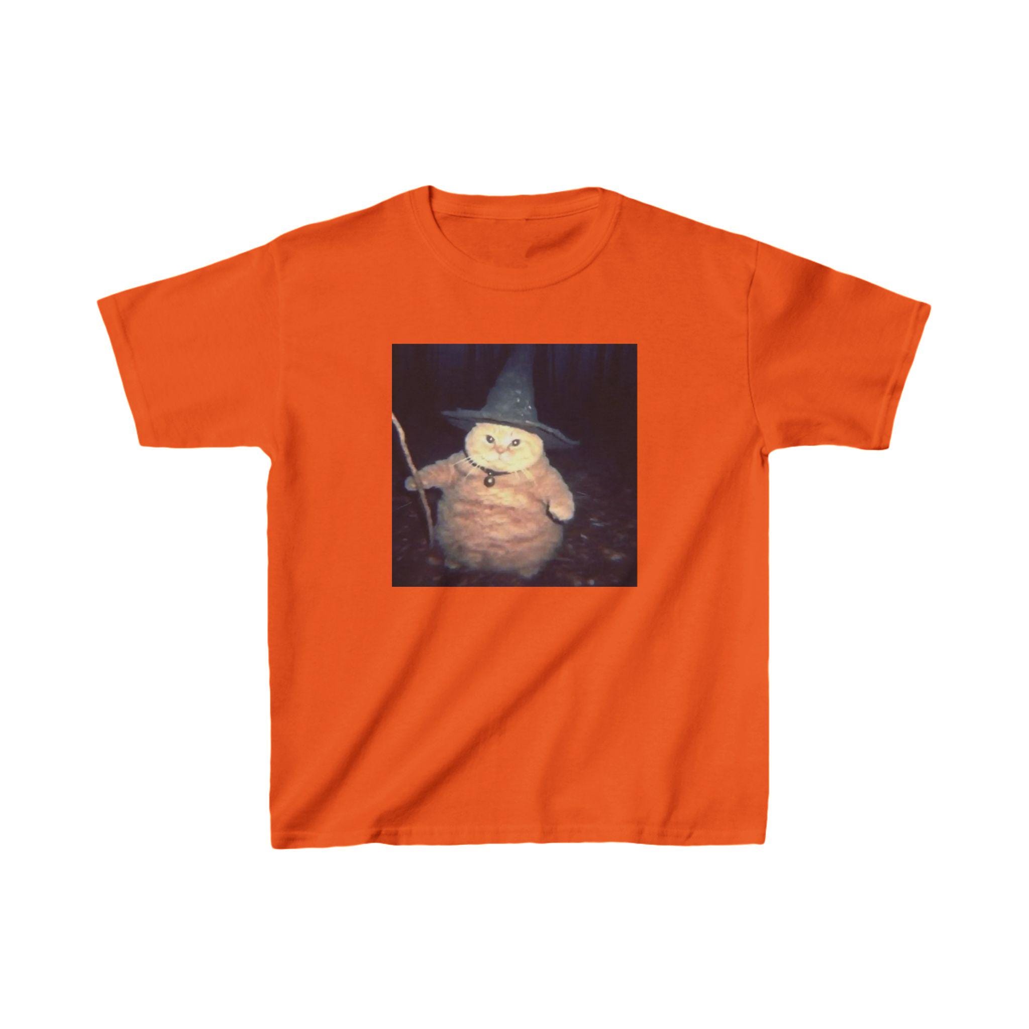 Cheeseball the Wizard Cat Kids Shirt, Halloween Kids T-shirt, Cat Kids ...