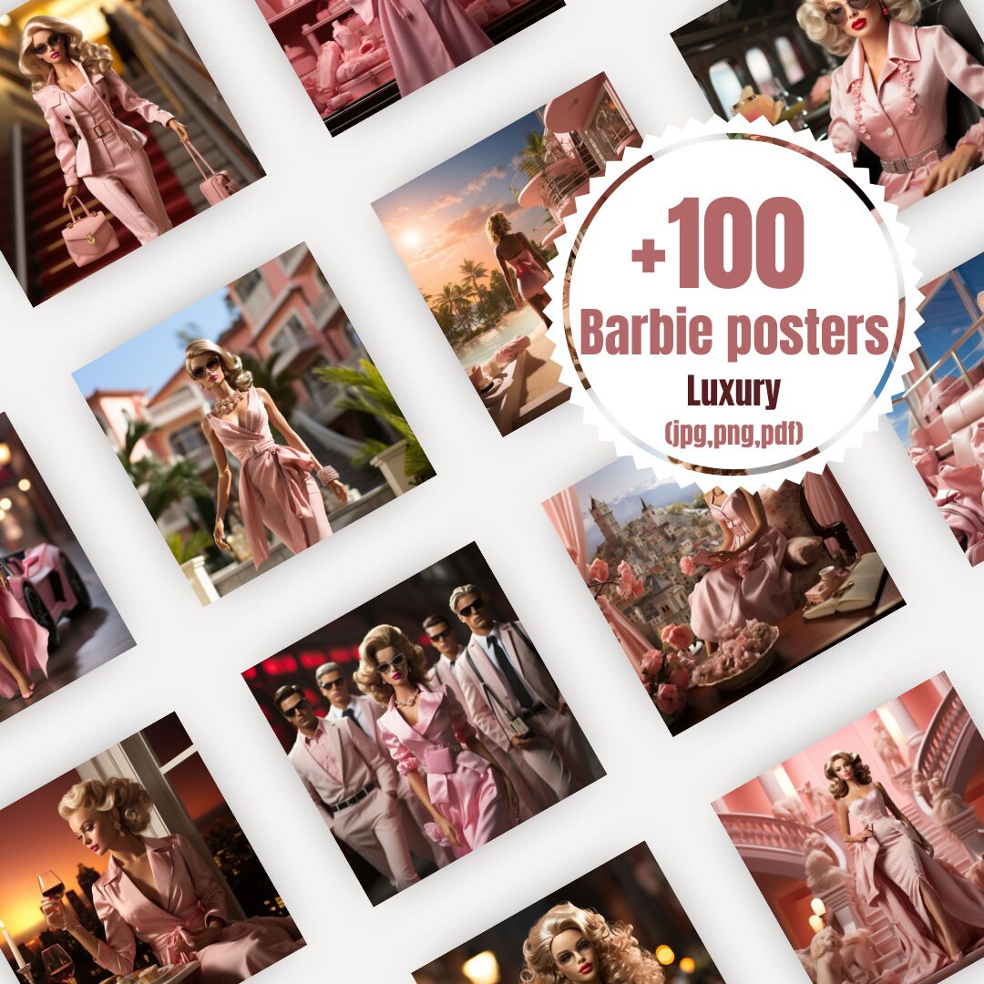 100 Barbie the Movie Poster Collection: Barbie's Rich - Etsy