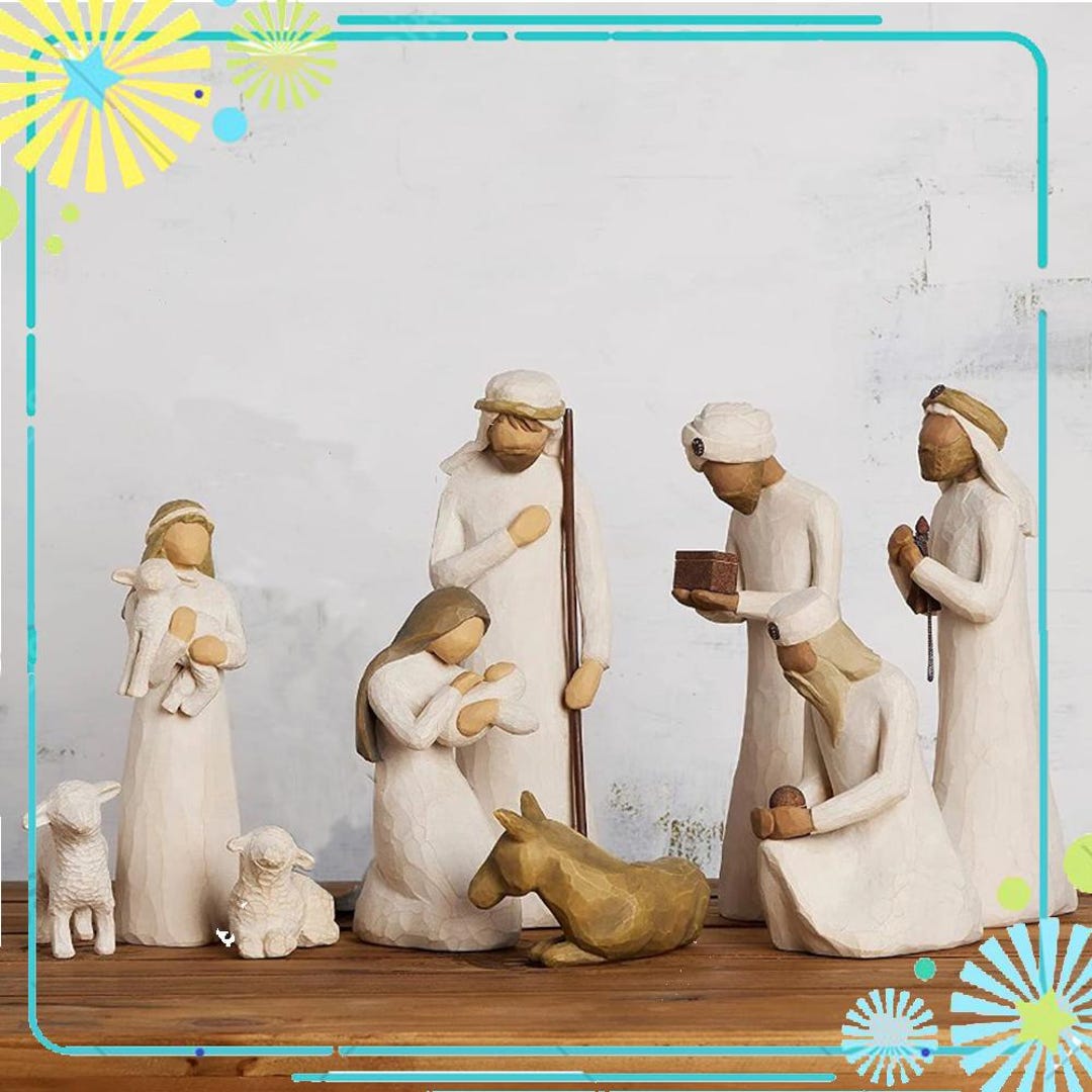 Willow Tree Nativity Figurine, Nativity Set_9 Pieces, Sculpted Hand ...