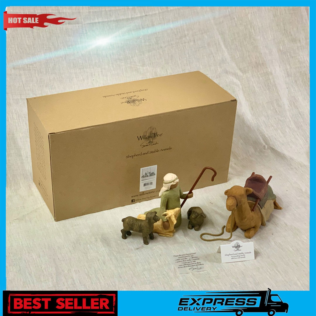 Willow Tree Shepherd and Stable Animals_26105 Sculpted Hand-painted ...