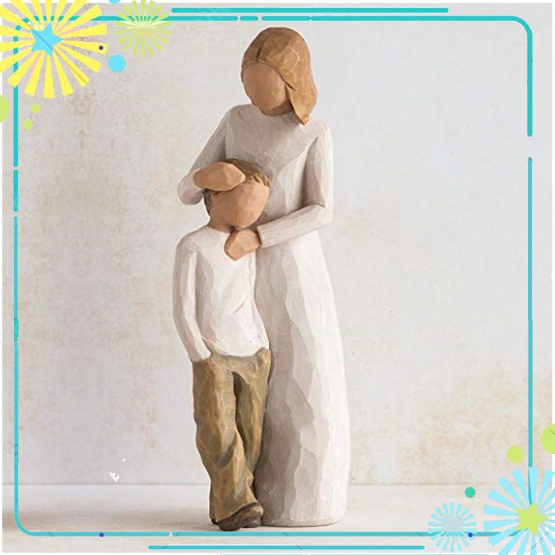 Mother and Son Figurine by Willow Tree, Sculpted Hand-painted Figure - Etsy