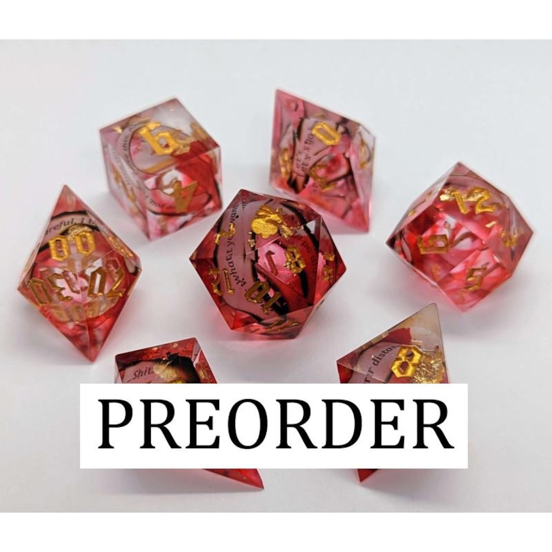 PREORDER - Astarion || Full Set of Handmade Resin Dice for TTRPG, D&D ...