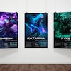 League of Legends, Hall of Legends Custom Poster. Risen Ahri ...