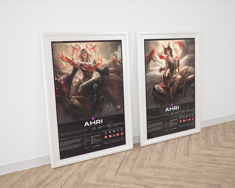 League of Legends, Hall of Legends Custom Poster. Risen Ahri ...