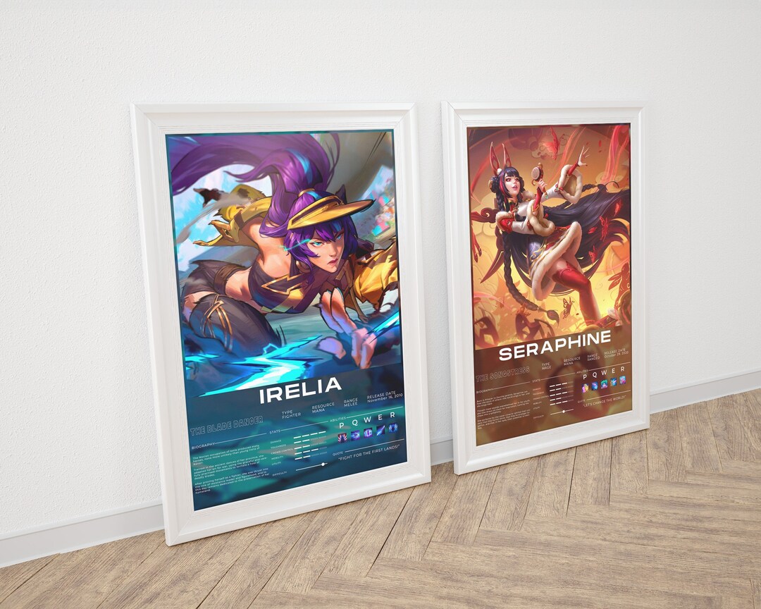 Wild Rift Lol Custom Champion Poster: Personalized Gaming Art - Etsy