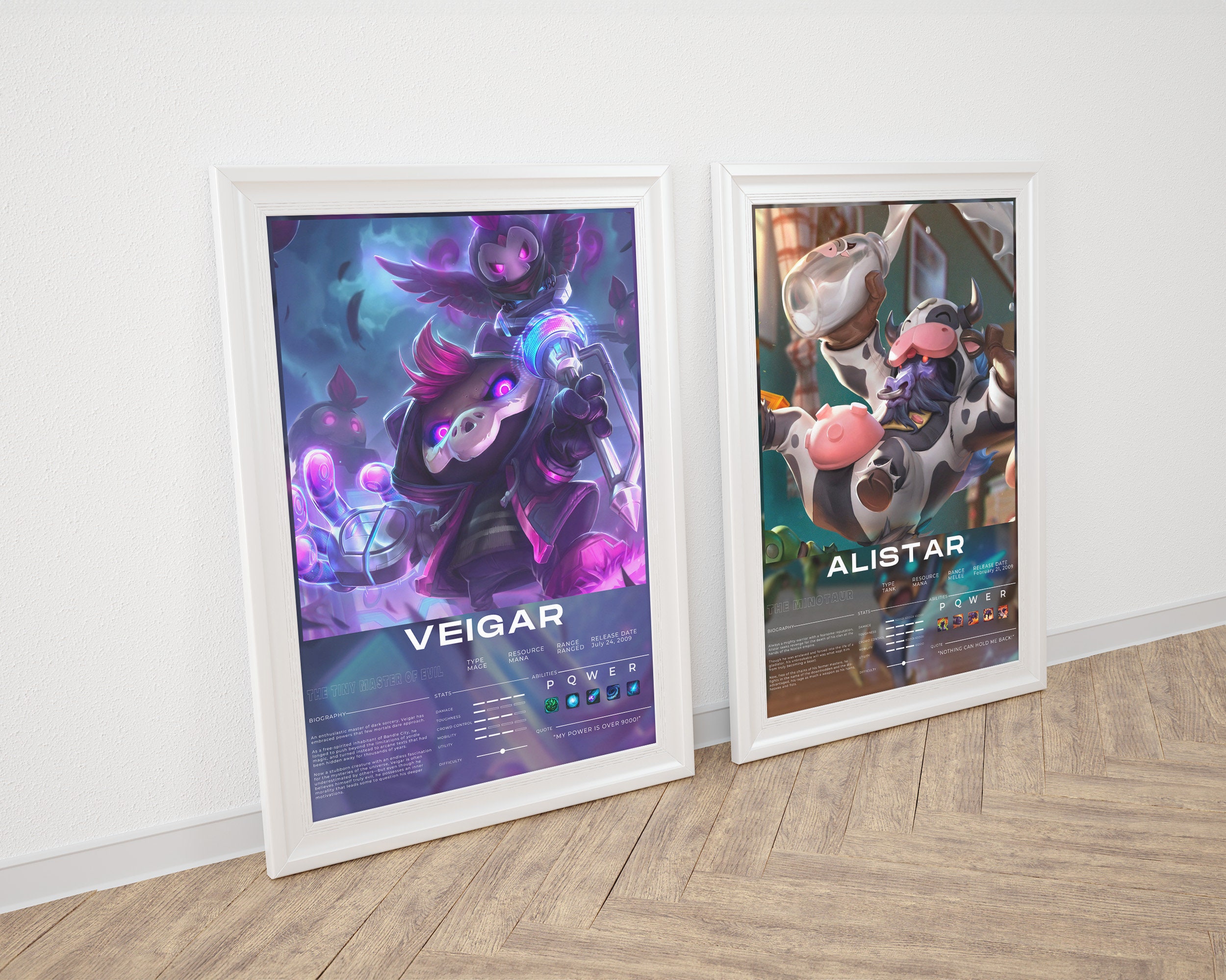 Custom League of Legends Poster for ALL Champions Ahri - Etsy