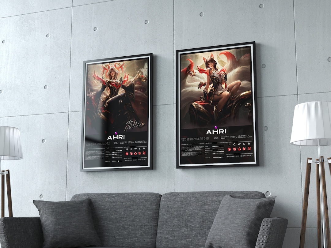 League of Legends, Hall of Legends Custom Poster. Risen Ahri ...