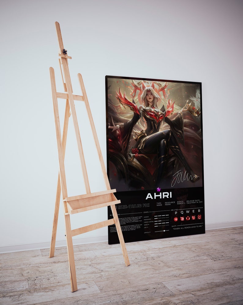 League of Legends, Hall of Legends Custom Poster. Risen Ahri ...
