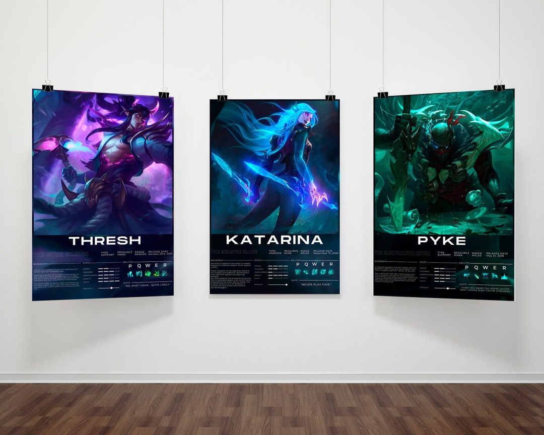 Custom League Poster, League of Legends Poster, Perfect Gaming Poster ...