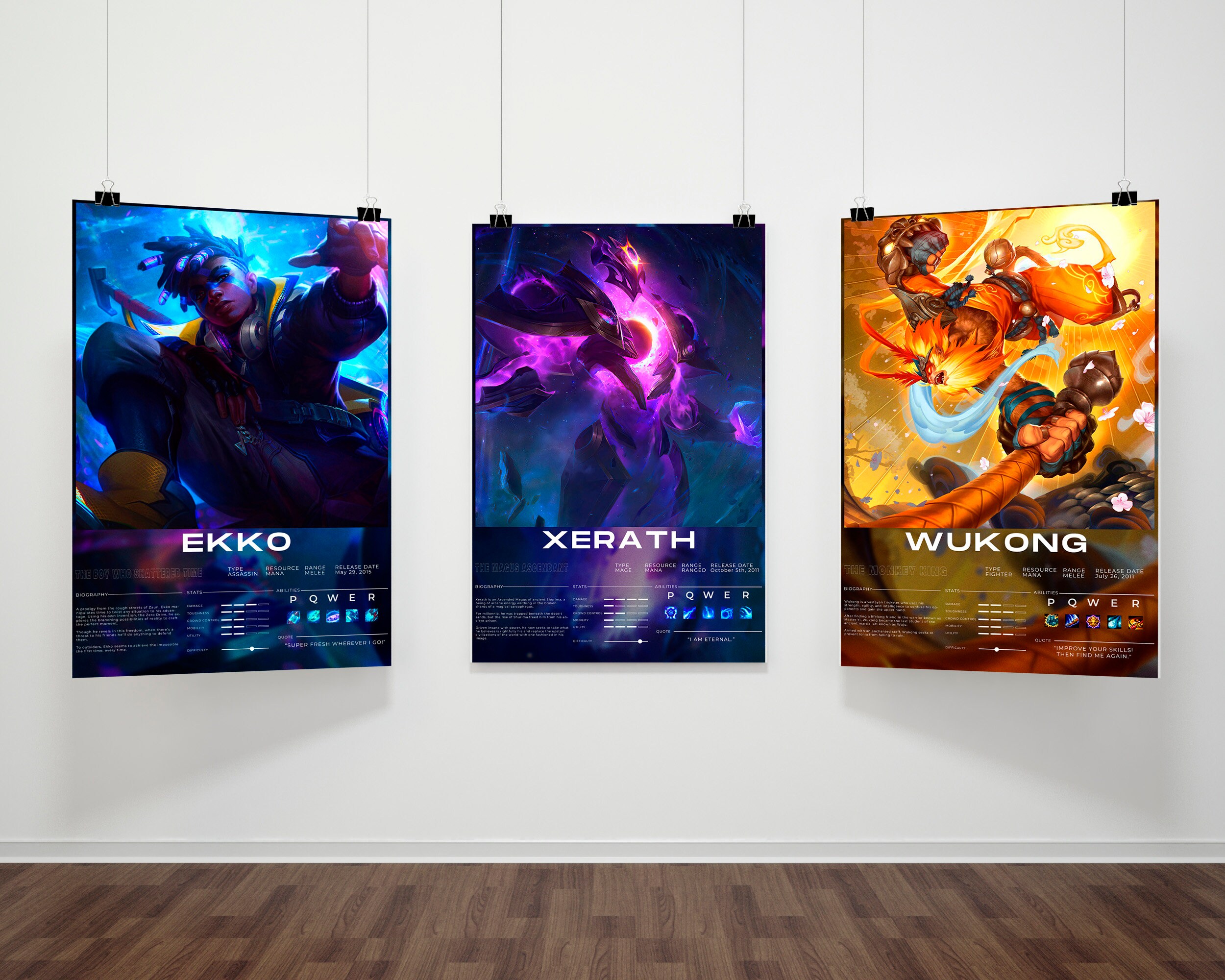 League of Legends Poster, League of Legends Personalized, Ahri, Kai'sa ...