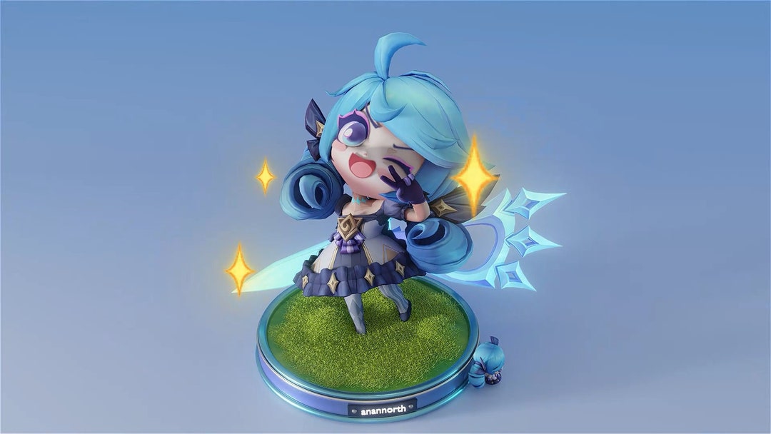 Chibi Gwen Figure - League of Legends Inspired Fan Art - High Quality ...