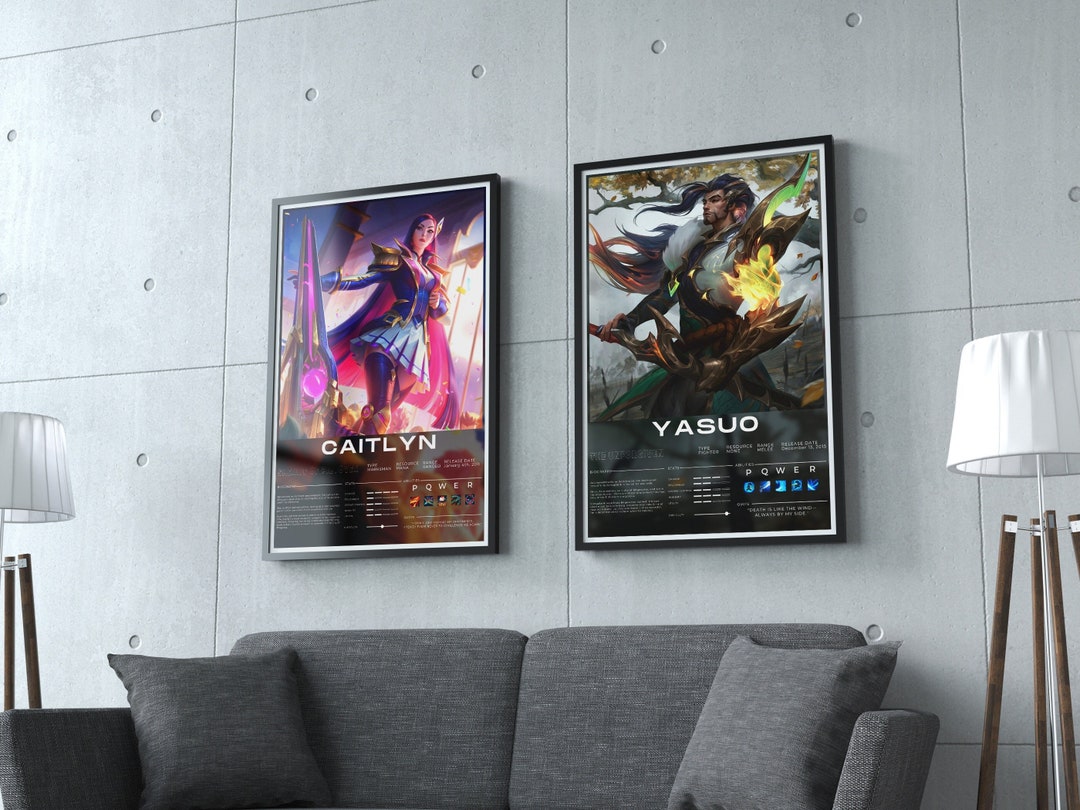 Printable League of Legends Poster, Custom League Poster, Ahri, Kai'sa ...