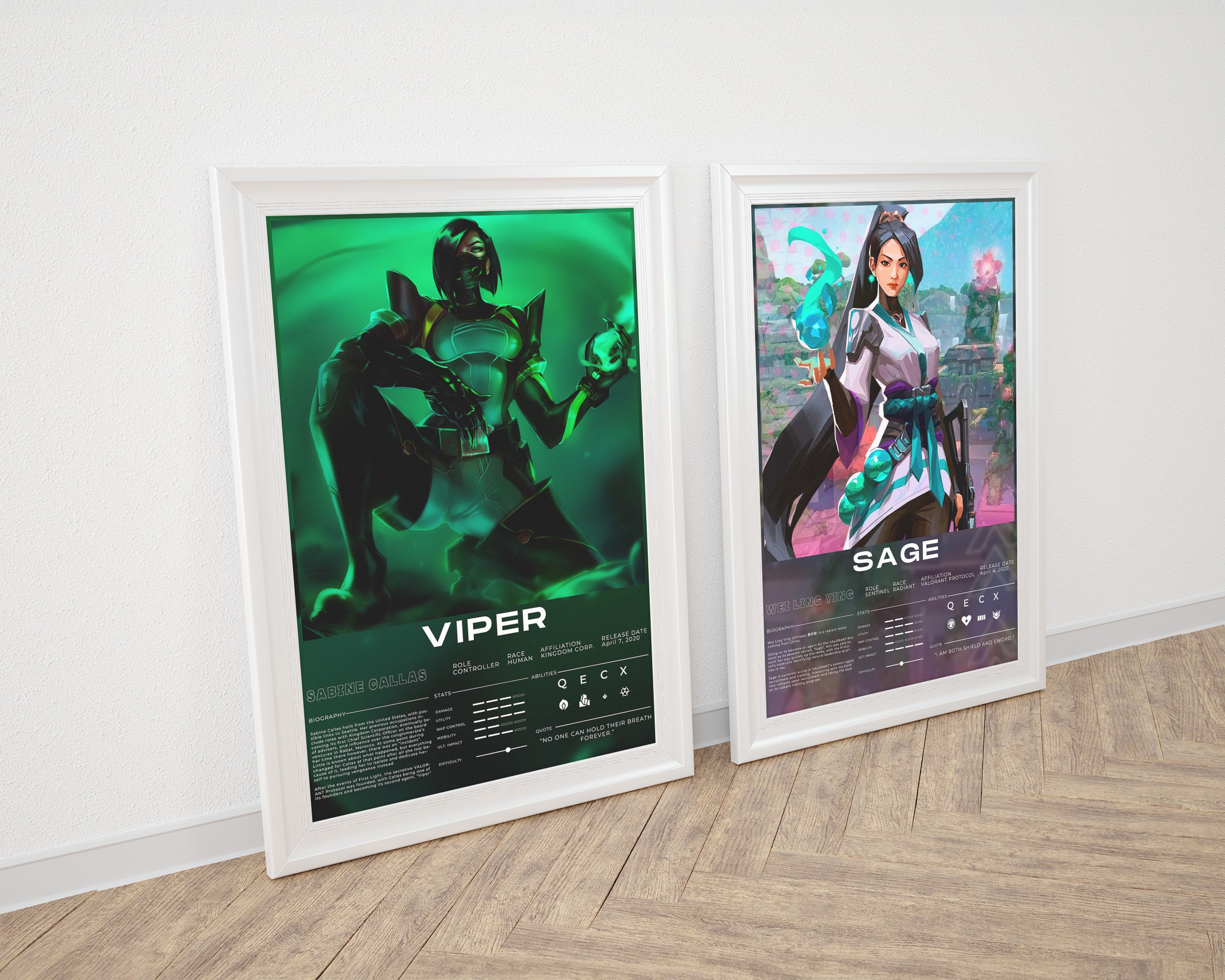 Valorant Custom Poster, Valorant Personalized, Raze, Chamber, Omen ...