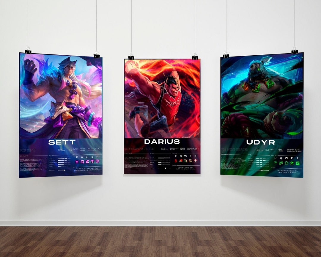 Custom League of Legends Champion Poster: Personalized Quote Art - Etsy