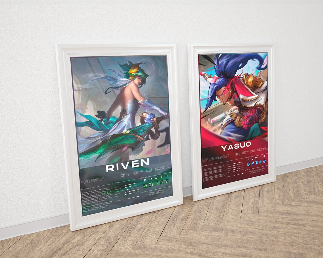 League of Legends Poster, League Custom Poster, Wild Rift Poster, Ahri ...