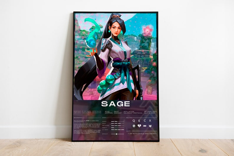 Valorant Custom Poster, Valorant Personalized, Raze, Chamber, Omen ...