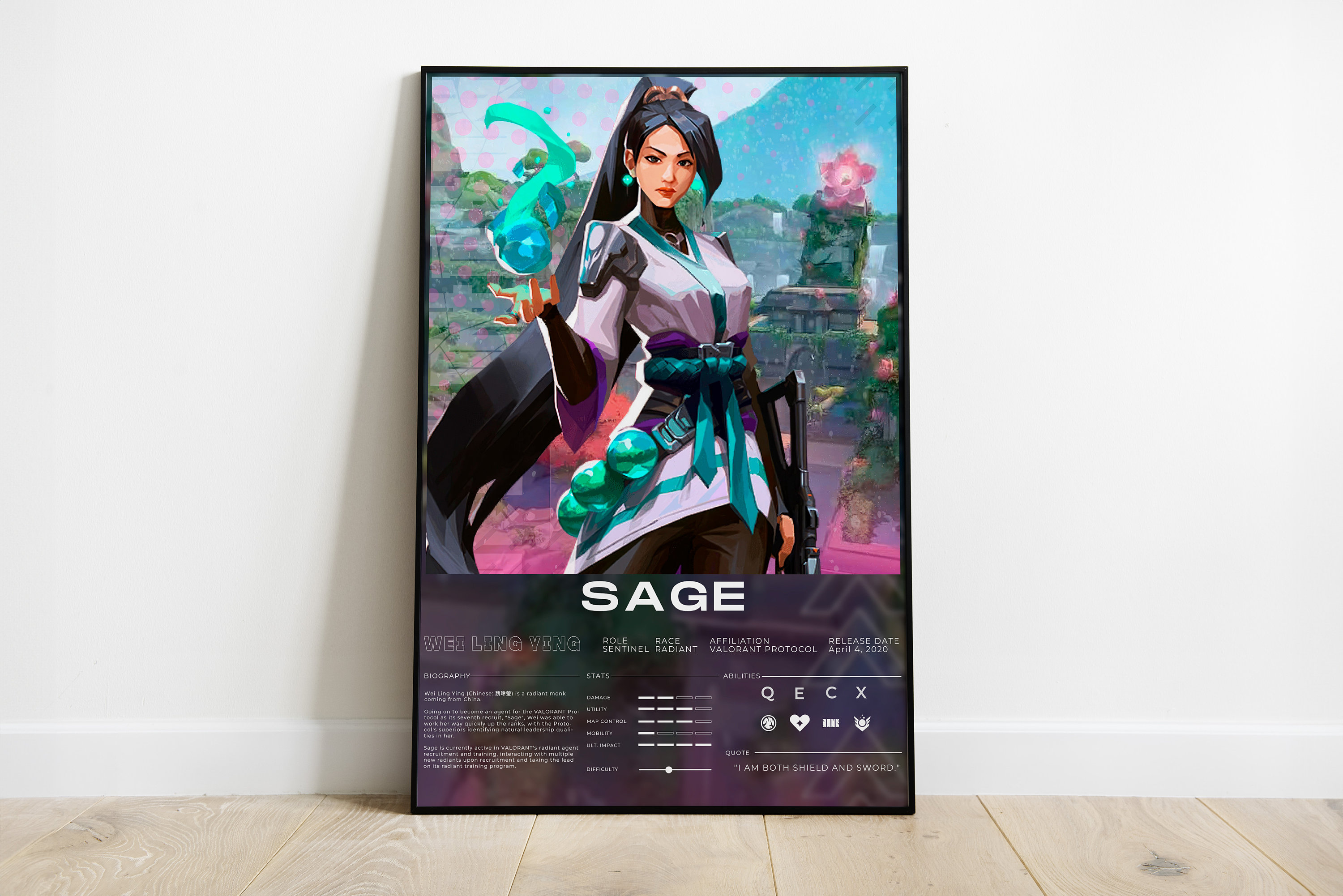 Valorant Custom Poster, Valorant Personalized, Raze, Chamber, Omen ...