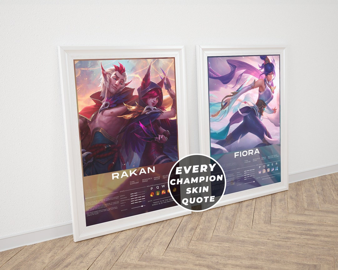 League of Legends Custom Poster, League of Legends Personalized, Ahri ...
