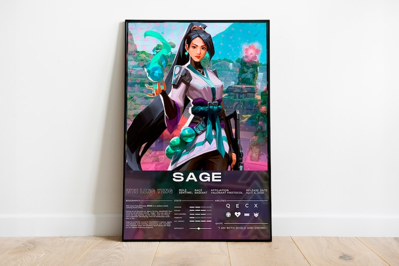 Valorant Custom Poster, Valorant Personalized, Raze, Chamber, Omen ...