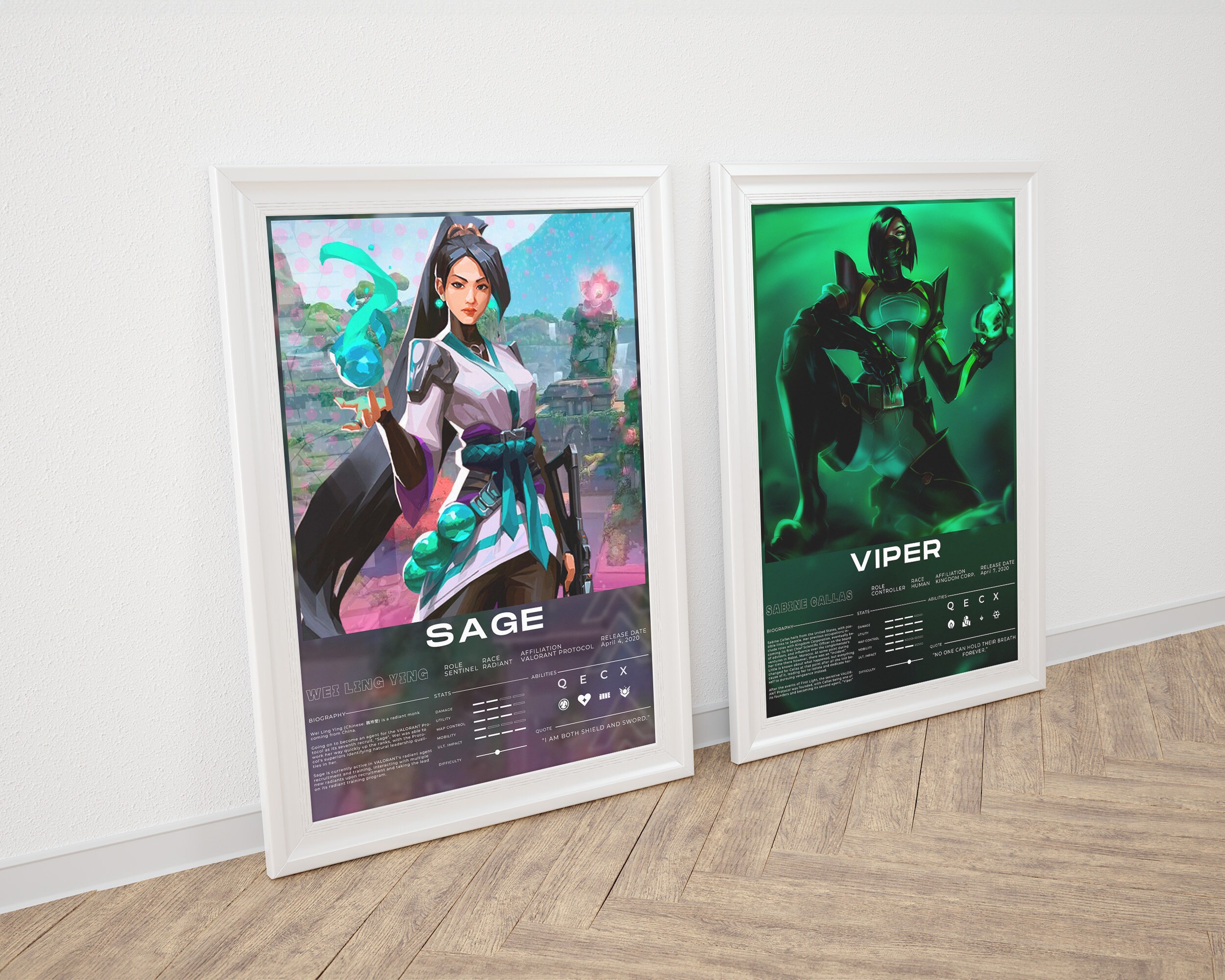 Valorant Custom Poster, Valorant Personalized, Raze, Chamber, Omen ...