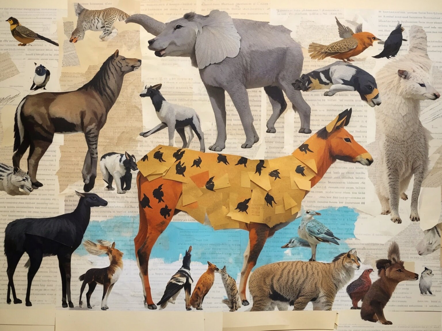 Zoo 3D Paper - Etsy