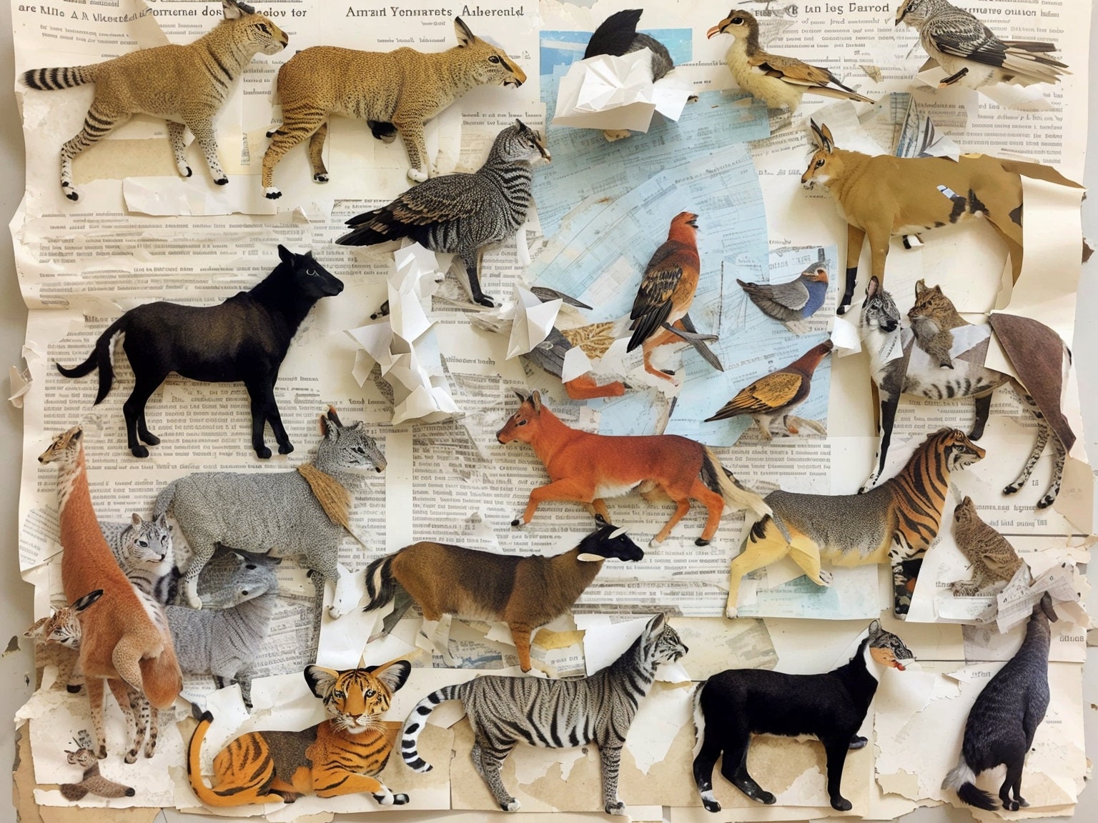 Zoo 3D Paper - Etsy