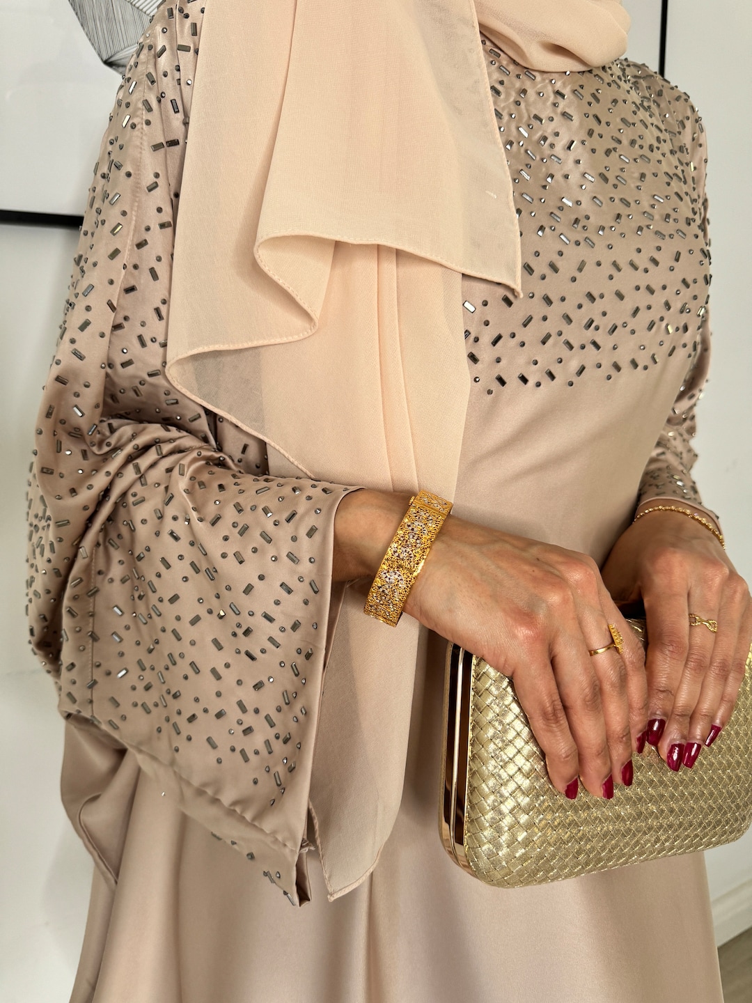 Ayina Butterfly Kaftan Abaya - Luxury Dubai Abayas-party Abaya- Wedding ...