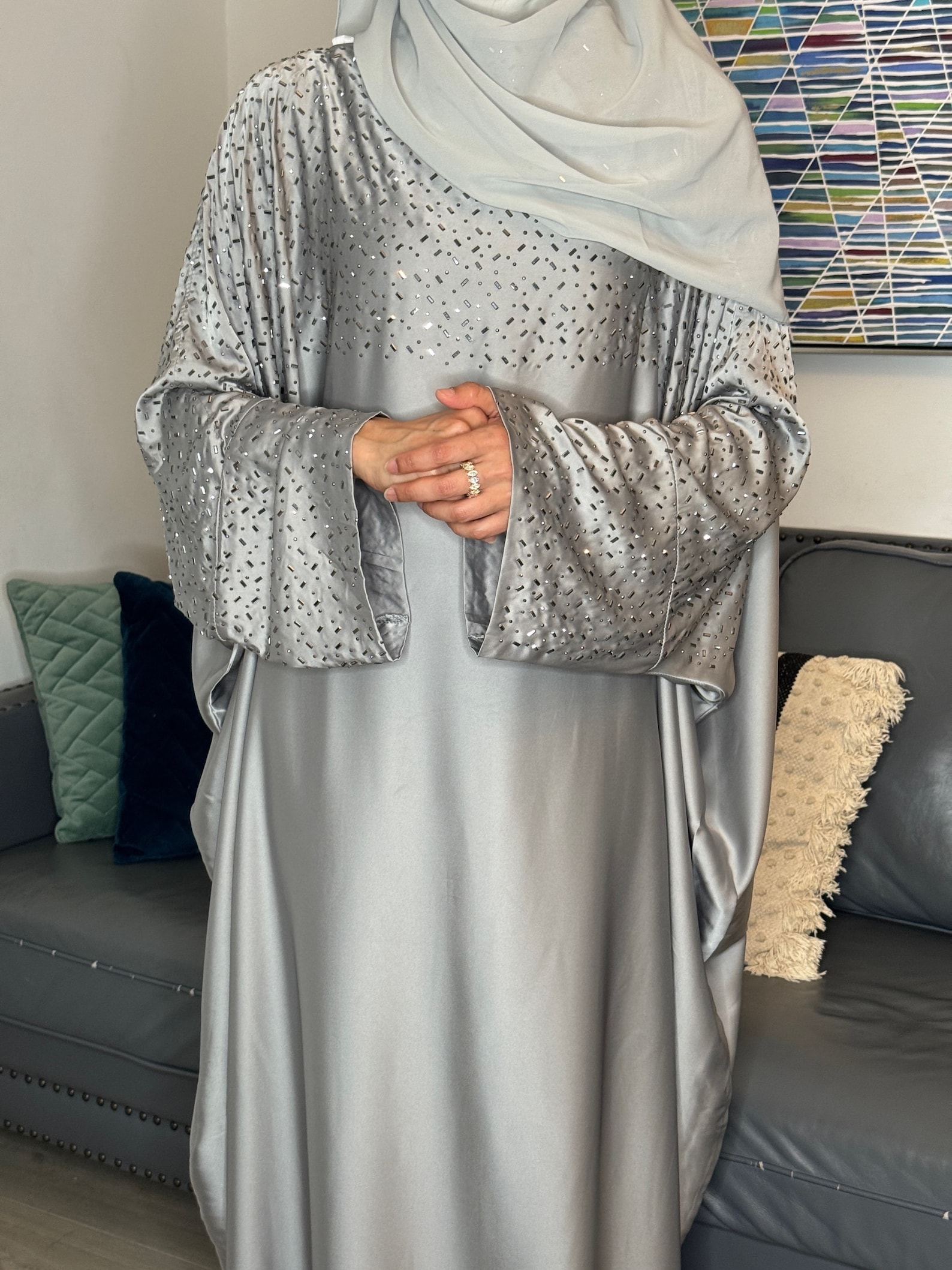 Ayina Butterfly Kaftan Abaya - Luxury Dubai Abayas-party Abaya- Wedding ...