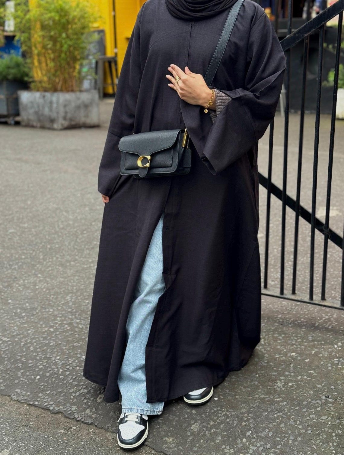 Linen Open Abaya With Buttons- Open Abaya- Linen Abaya- Summer Abaya ...