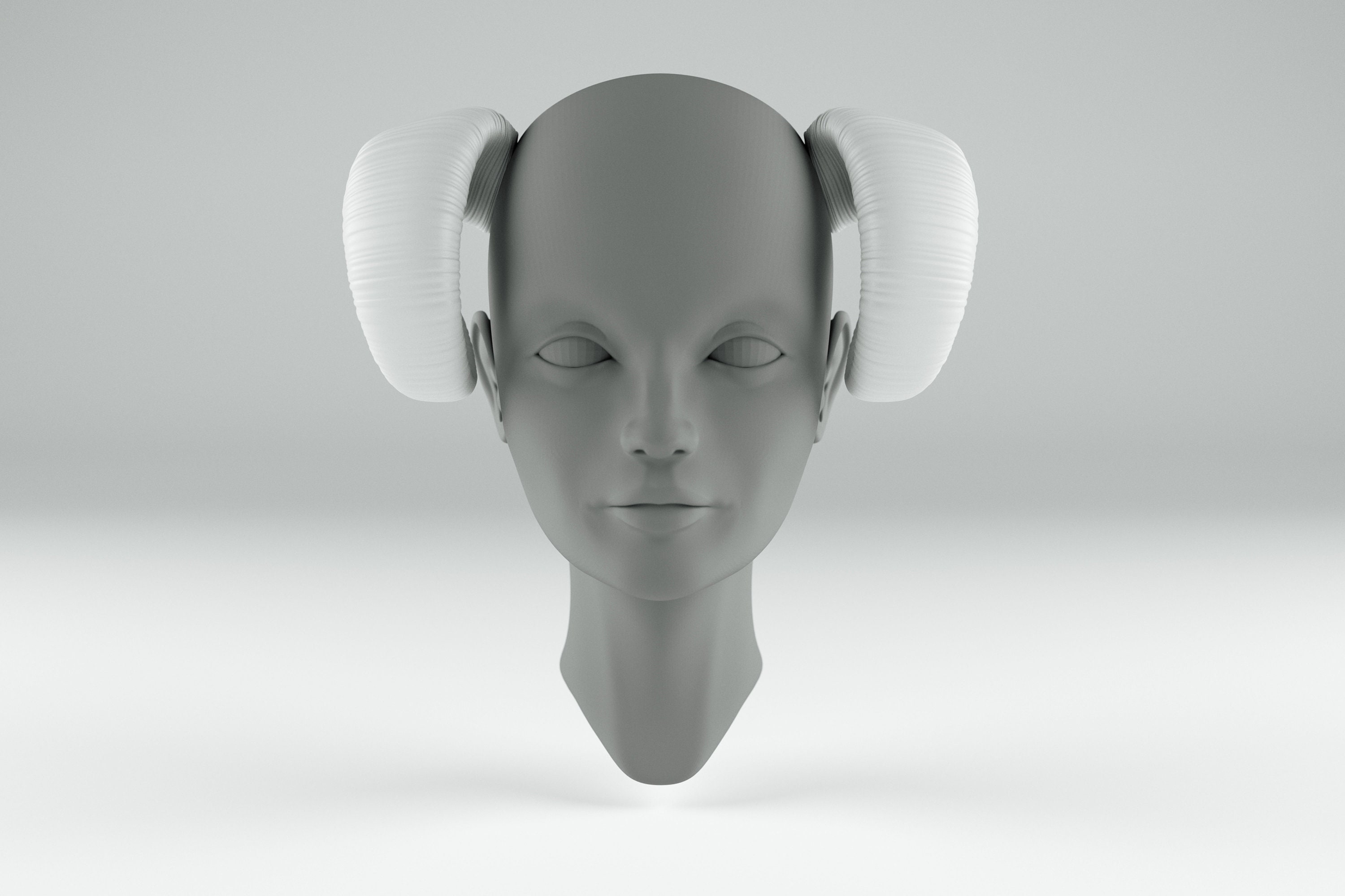 Ram Horns 3D Model, Horns for 3D Printing STL, Cosplay STL, 3D Print ...