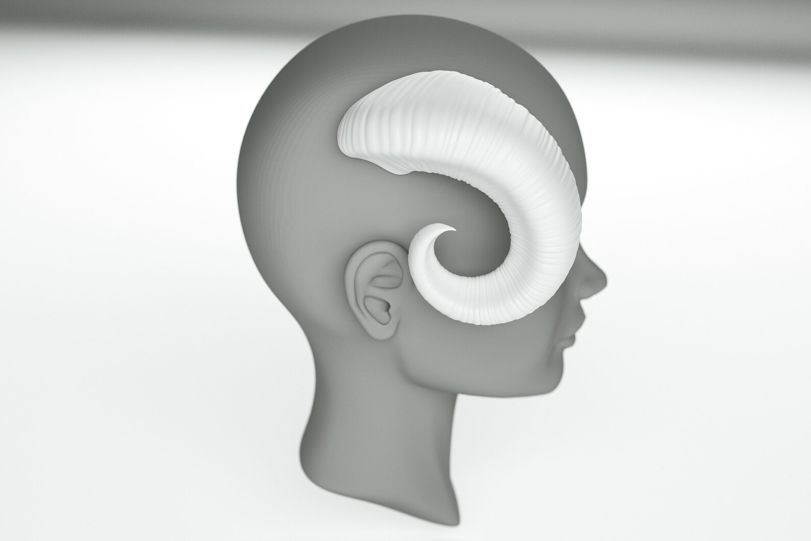 Ram Horns 3D Model, Horns for 3D Printing STL, Cosplay STL, 3D Print ...