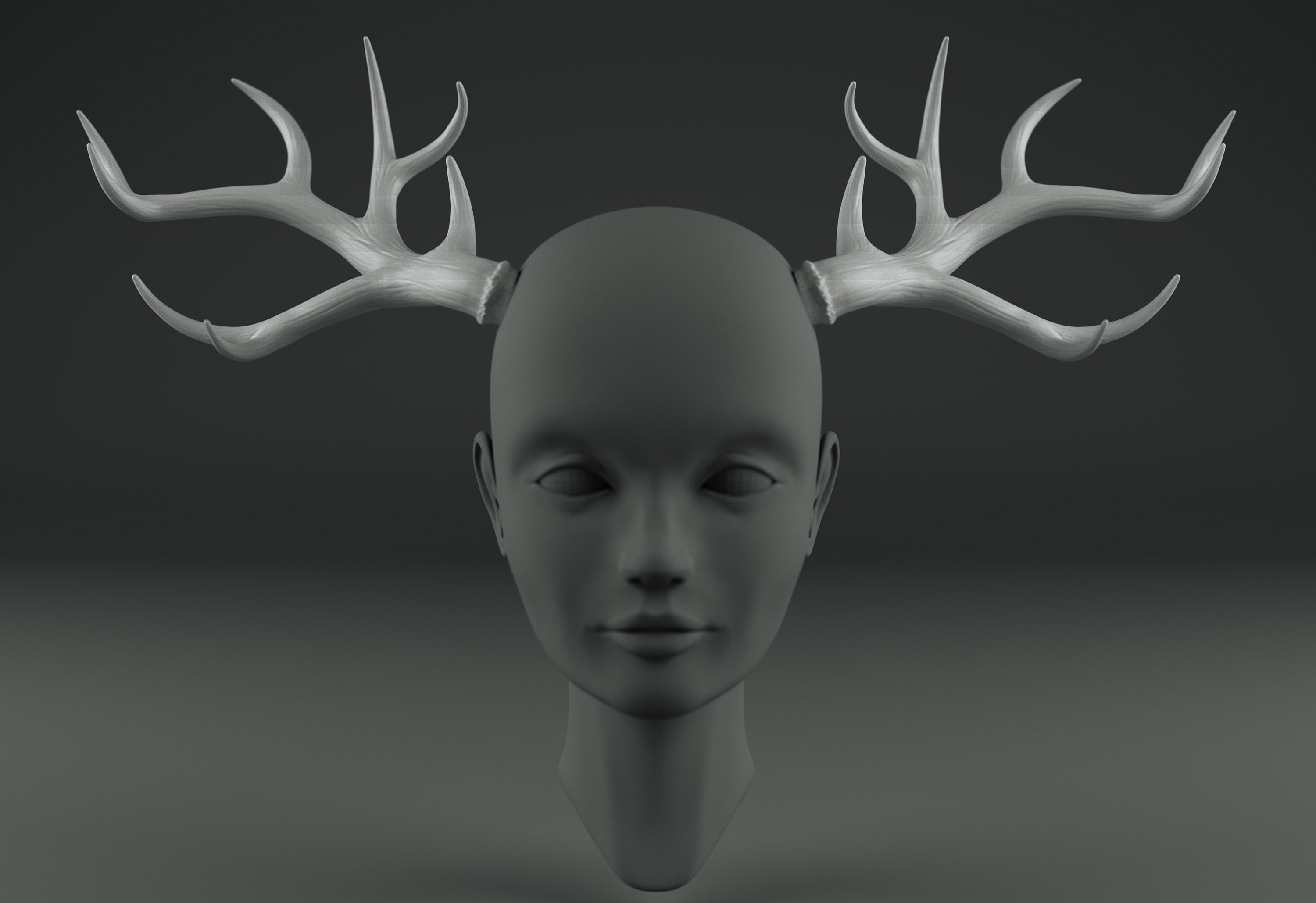 Antler 3D Model, Horns for 3D Printing STL, Cosplay STL, 3D Print File ...