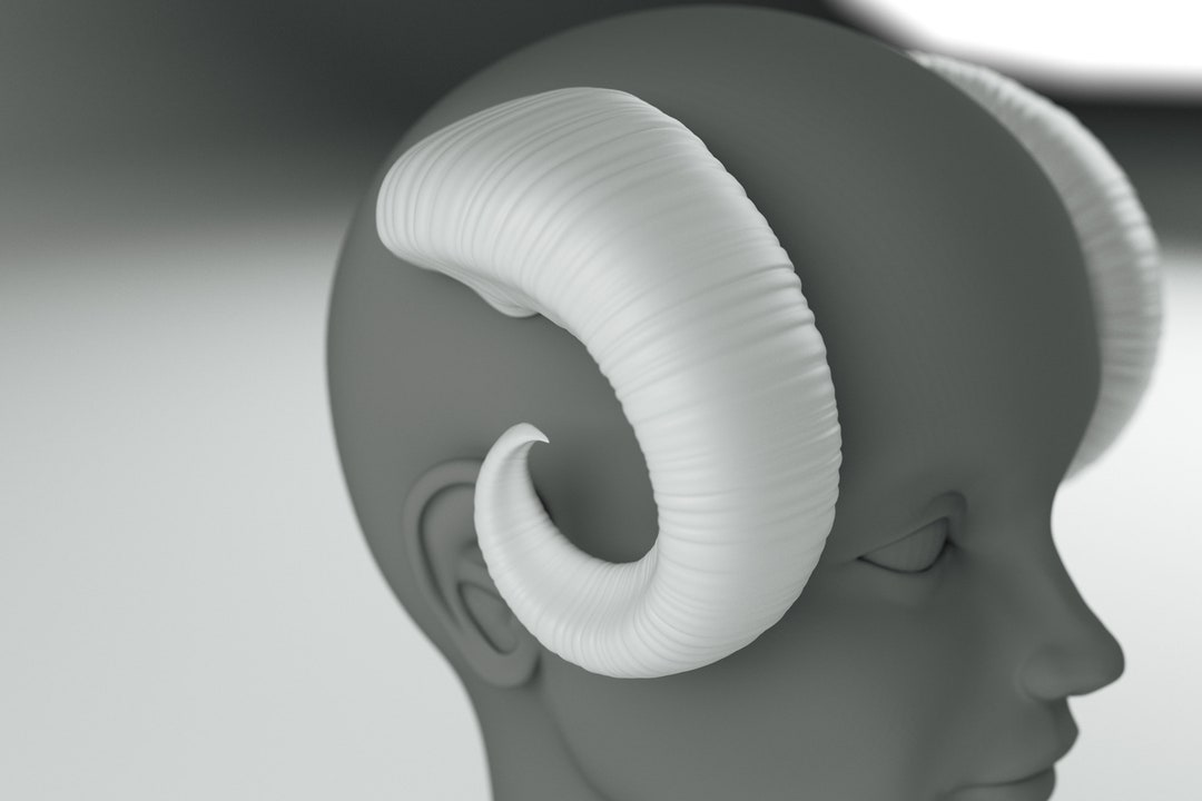 Ram Horns 3D Model, Cosplay STL, 3D Print File - Etsy