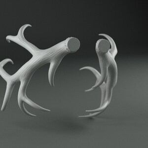 3D Printed Antler Horns, Cosplay STL (3D Print File) - Etsy