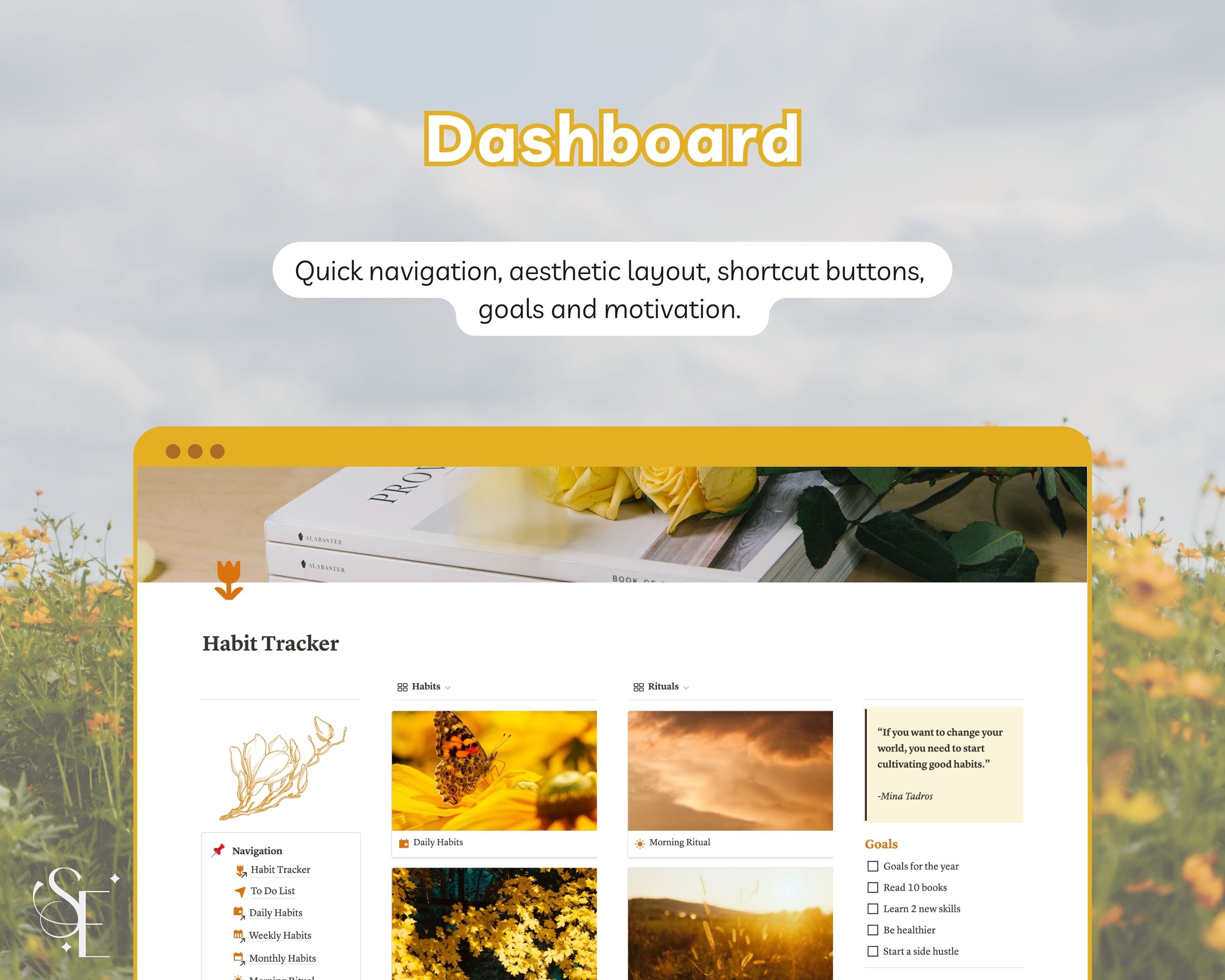 Notion Habit Tracker Template Daily Weekly Monthly Organizer Etsy