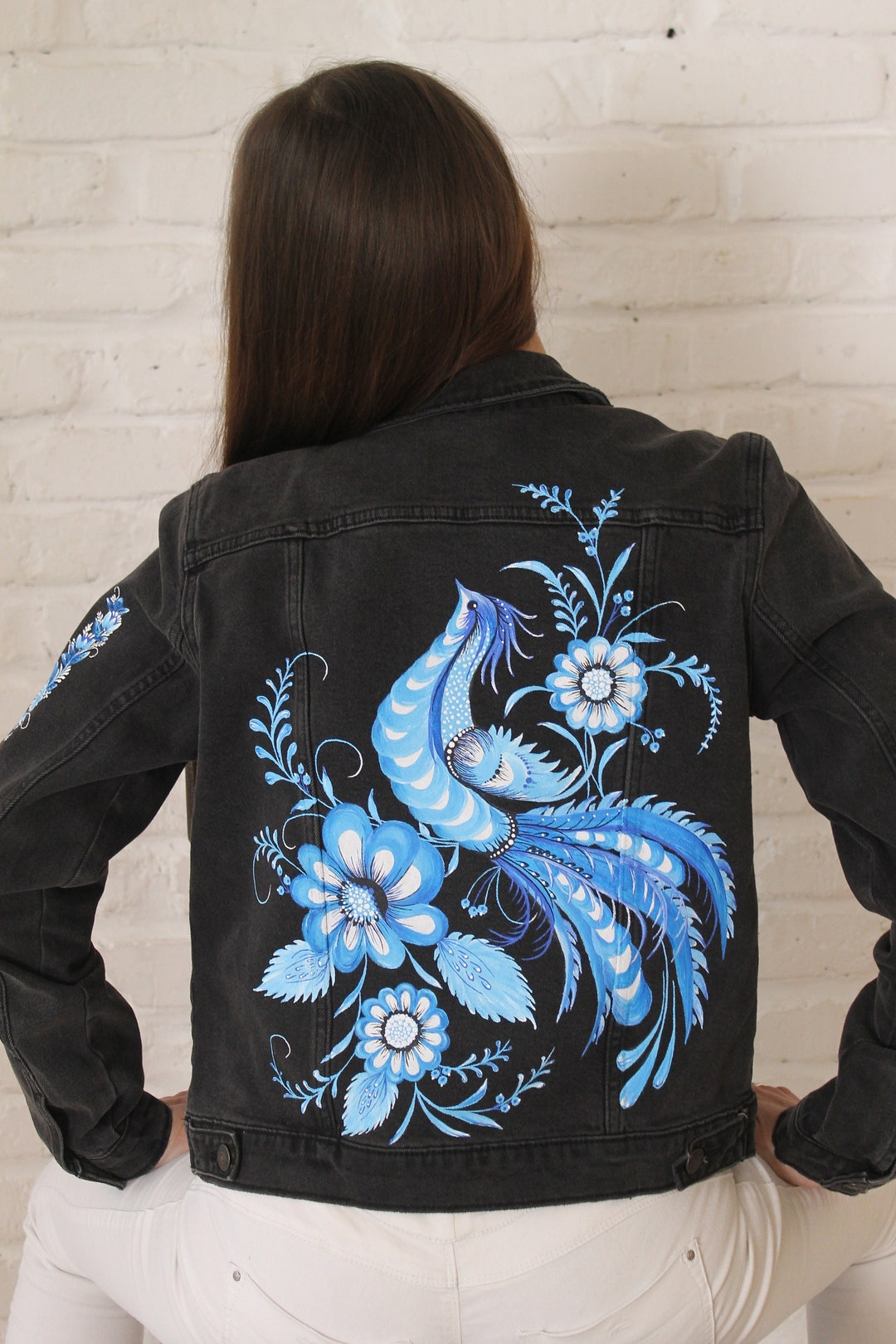 Personalized Denim Jacket Custom Clothes, Hand Painted Gift for Her ...