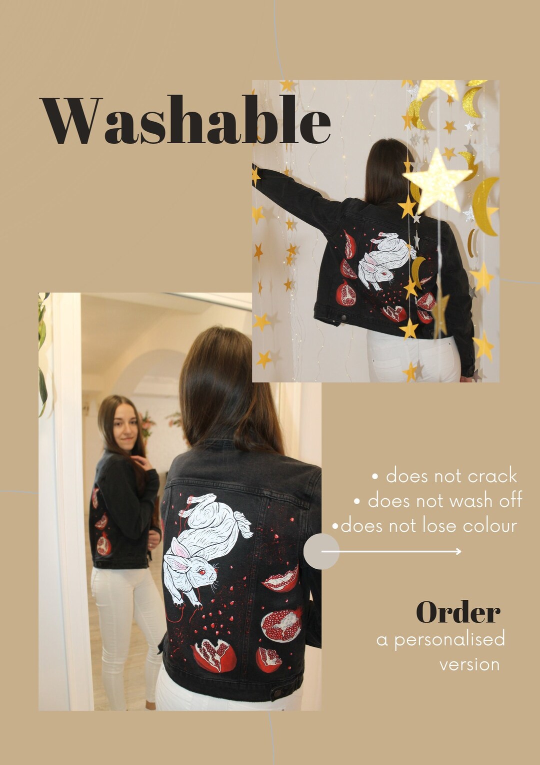 Custom Denim Jacket, Custom Hand Painted, Custom Jacket Design, Unique ...