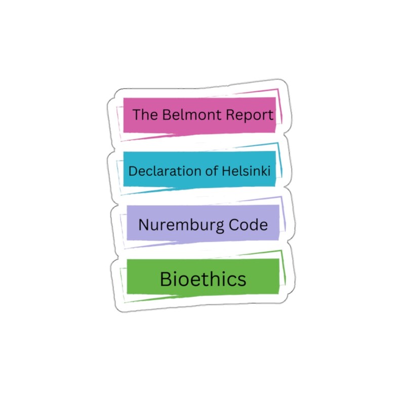 Bioethics Sticker, Medical Ethics Sticker, Research Sticker, Medicine ...