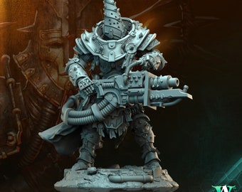 Executioner-hallowed Sisters Absolution Miniatures-archvillain Games - Etsy