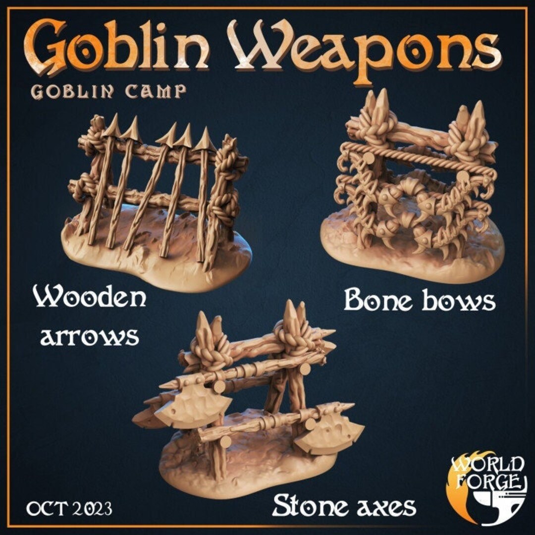 Goblin Weapons Dungeons and Dragons 3D Premium Custom - Etsy