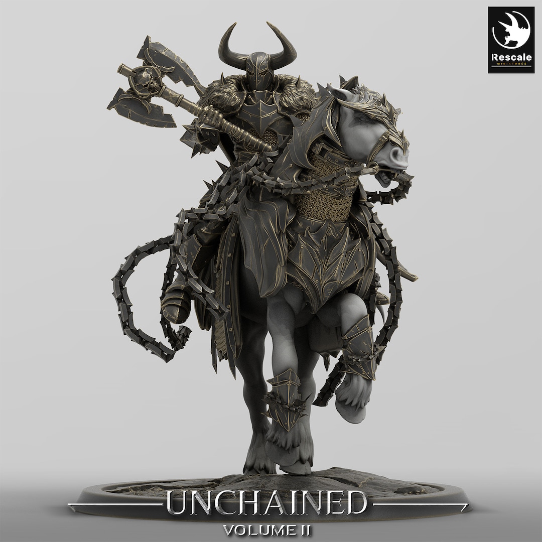 Unchained Horse 10 Poses by Rescale Miniatures D&D Unpainted Resin Mini ...
