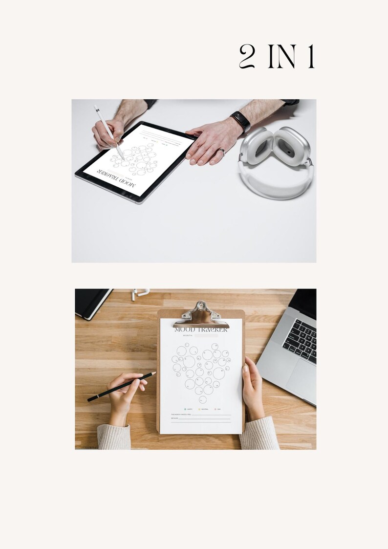 Printable Mood Tracker | Heart-shaped Monthly Mood Tracker | Mental ...