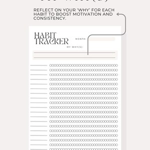 Minimalist Habit Tracker | Printable & Digital Habit Tracker With ...